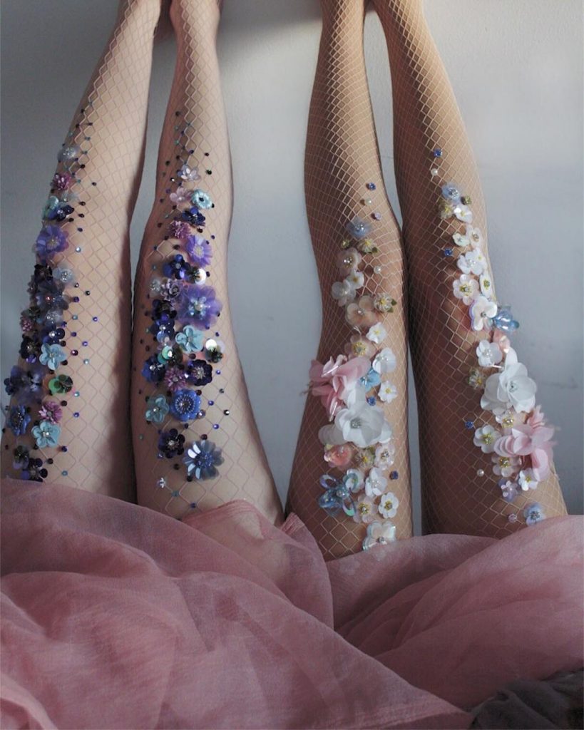 Embellished Fishnet Tights For A Fairy Princess Or Mermaid Look